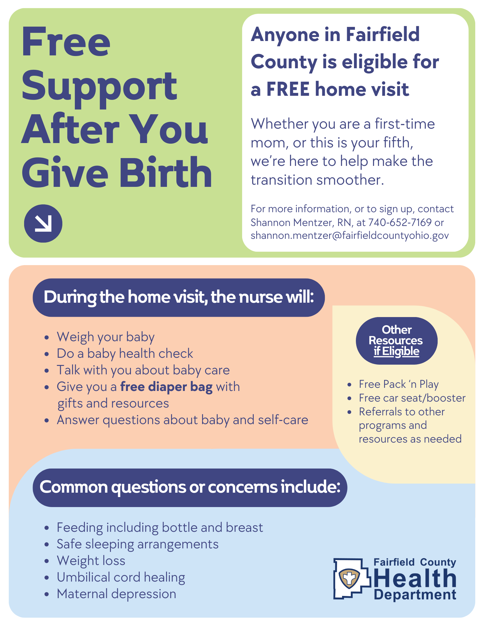 Newborn Home Visit Program | Fairfield County Health Department